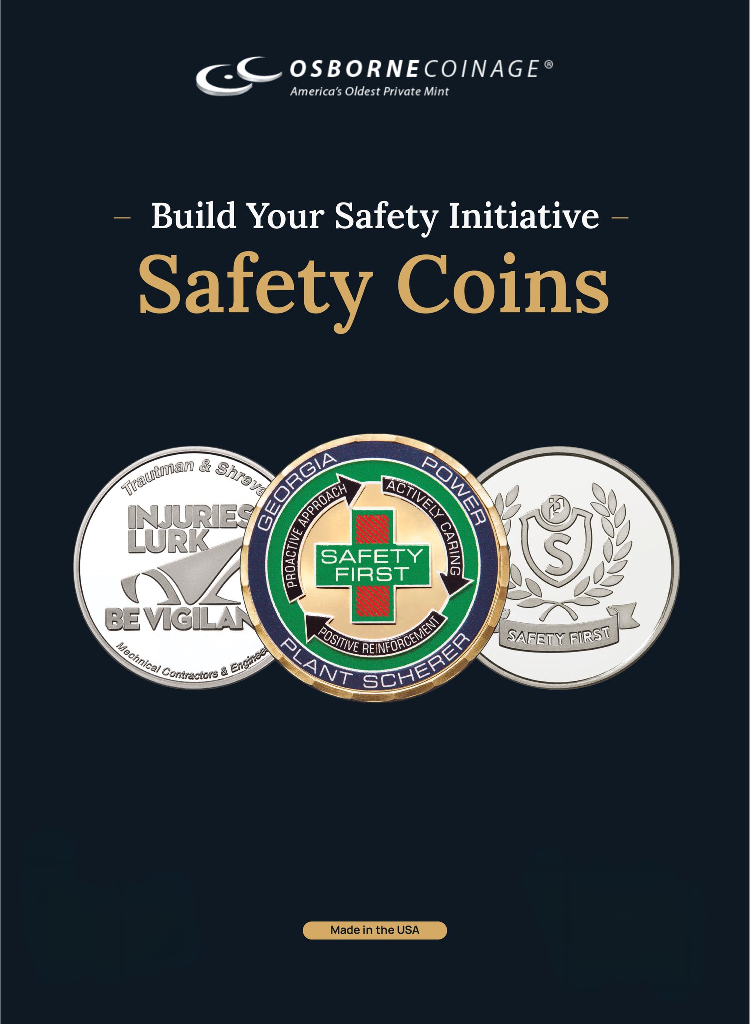 Workplace Safety Coins | Custom Recognition Awards
